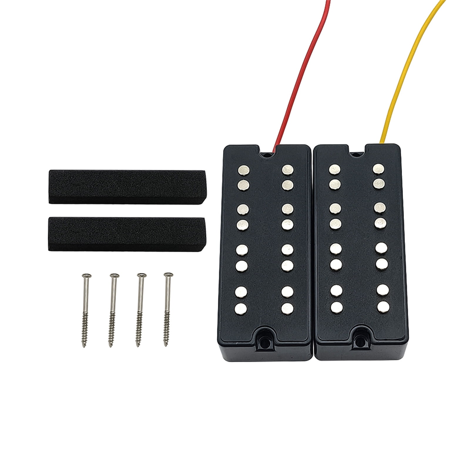 Double Coil Bass Pickup Ceramic Magnet for Electric Bass Guitar ...