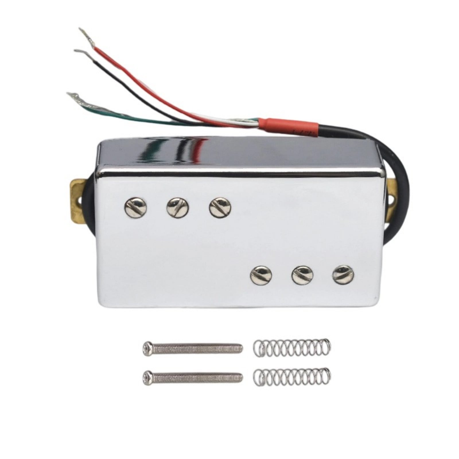 Double Coil Guitar Pickup Two Line 3+3 Brass Cover Guitar Humbucker ...