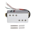 Double Coil Guitar Pickup Two Line 3+3 Brass Cover Guitar Humbucker ...