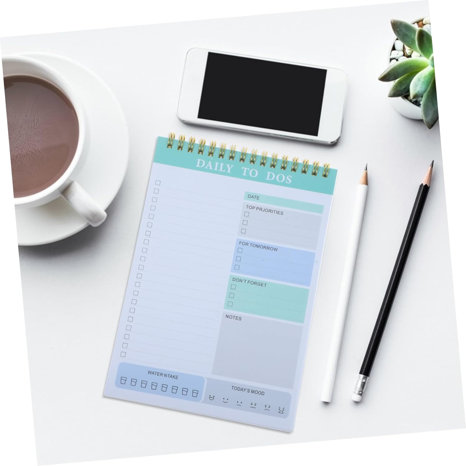 Double Coil Schedule Book Notebook For Work Tear Off To Do Notepad To ...