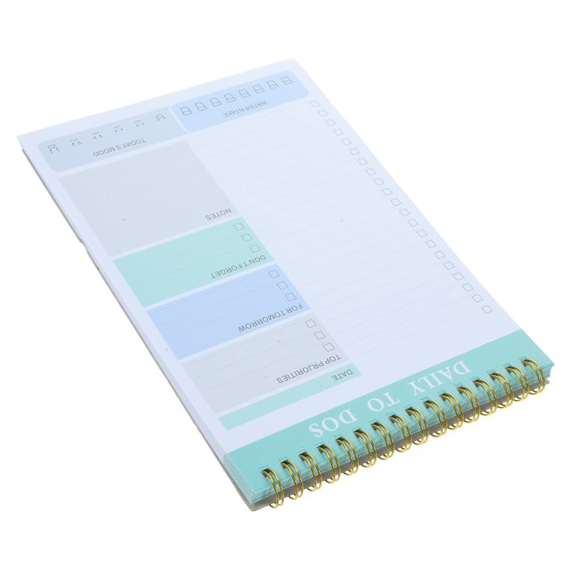 Double Coil Schedule Book Notebooks Memo Pads Grocery List Notepads to ...