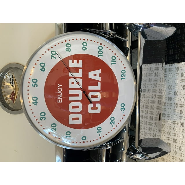Double Cola Decorative Vintage Style Round Thermometer, 12" Inch, New ...