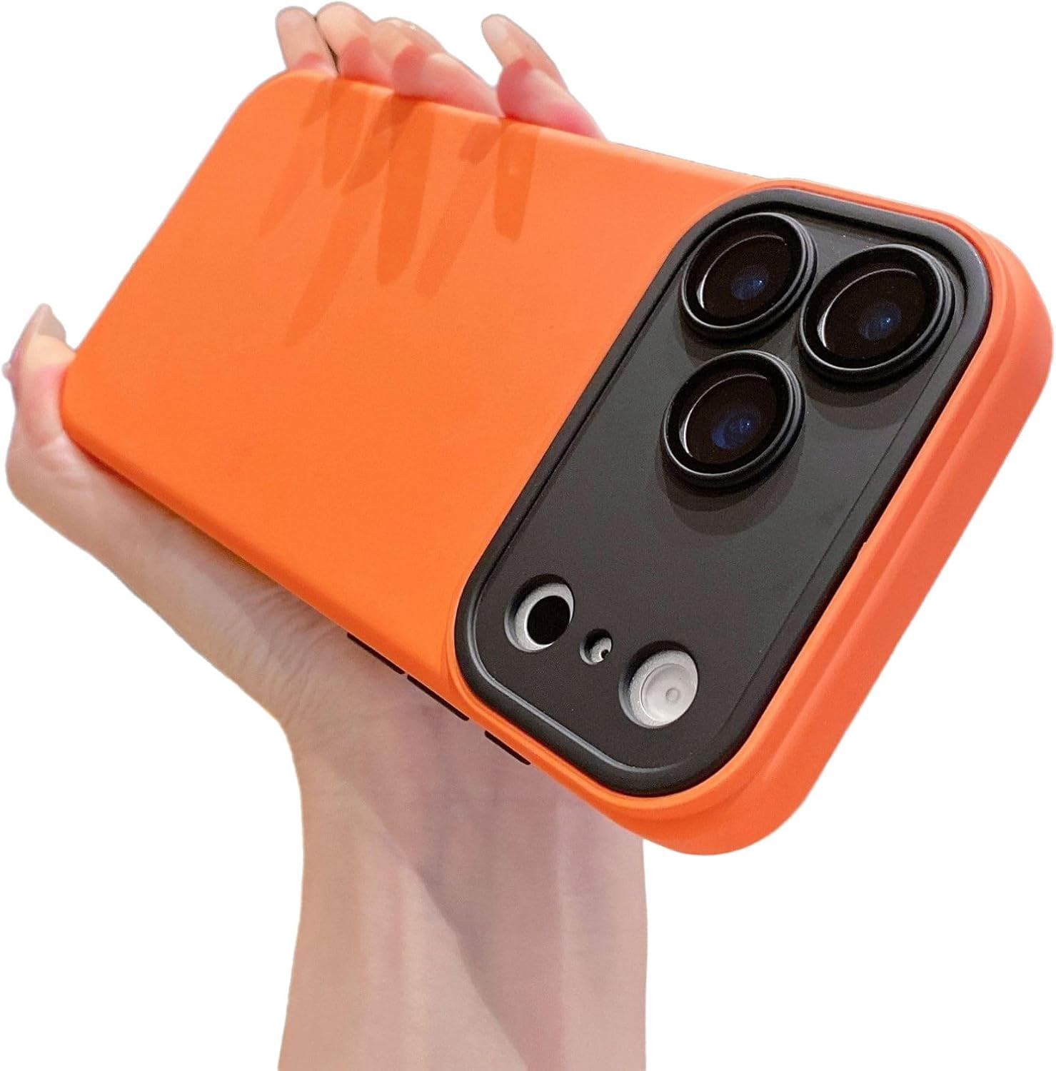 Double Color 2 in 1 Liquid Silicone Phone Case for iPhone (Orange ...