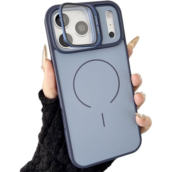 Double Color Camera Bracket Magnetic Phone Case for iPhone, Compatible ...