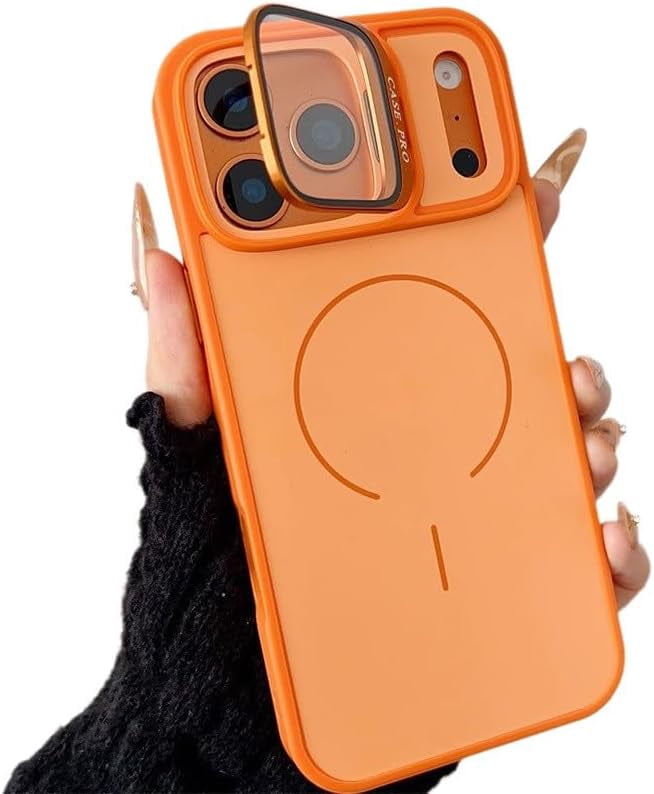 Double Color Camera Bracket Magnetic Phone Case for iPhone, Compatible ...