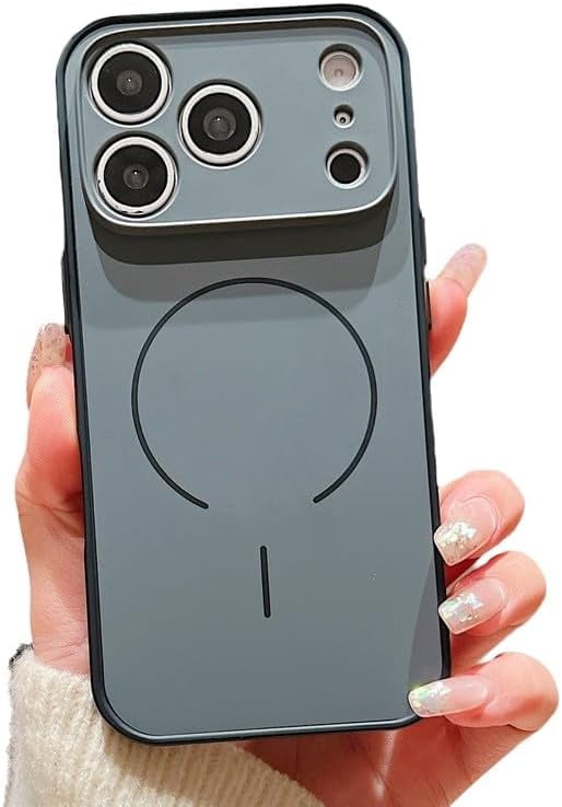 Double Color Camera Len Protection Magnetic Phone Case for iPhone ...