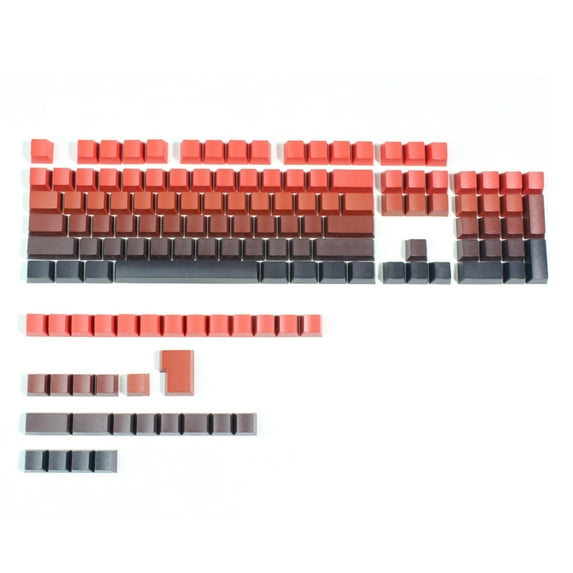 Double Color Gradients Translucent OEM Profile Keycaps Set for Enhances ...