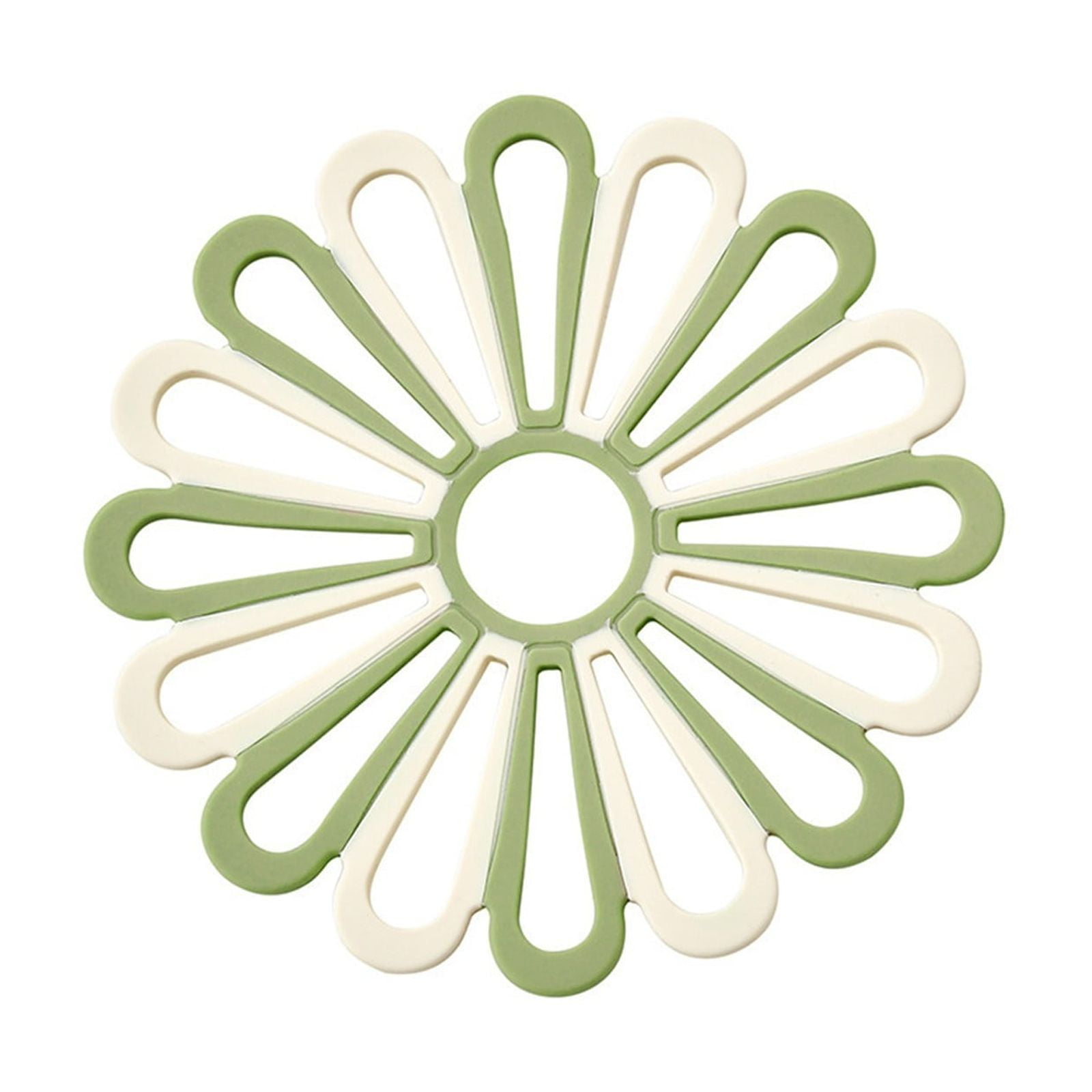 Double Color Petal Silicone Insulation Pad - 9 Inch Round Heat ...