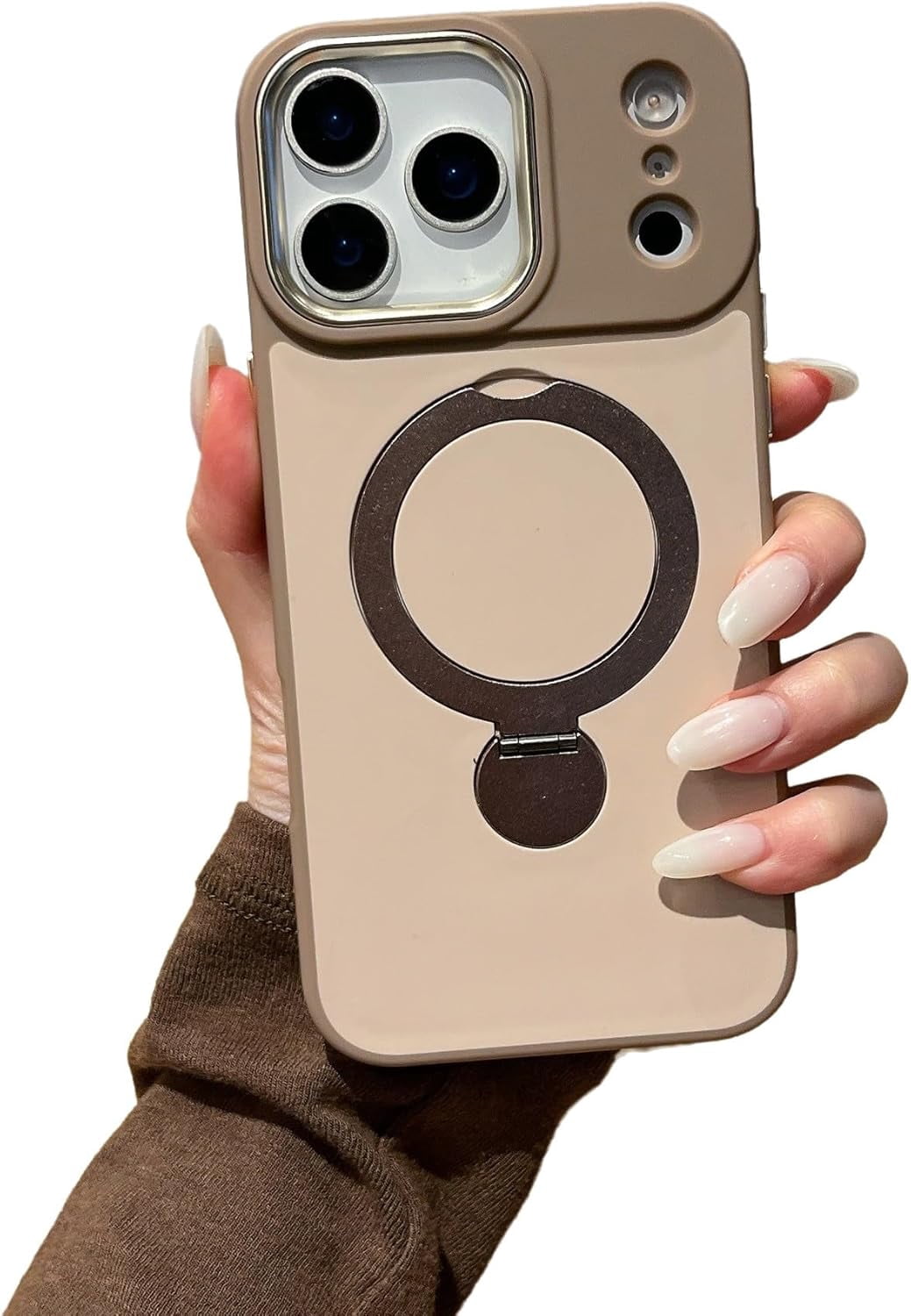 Double Color Ring Bracket Holder Magnetic Phone Case for iPhone ...