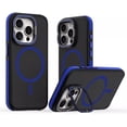 Double Color Skin Touch Feel Camera Bracket Magnetic Phone Case for ...