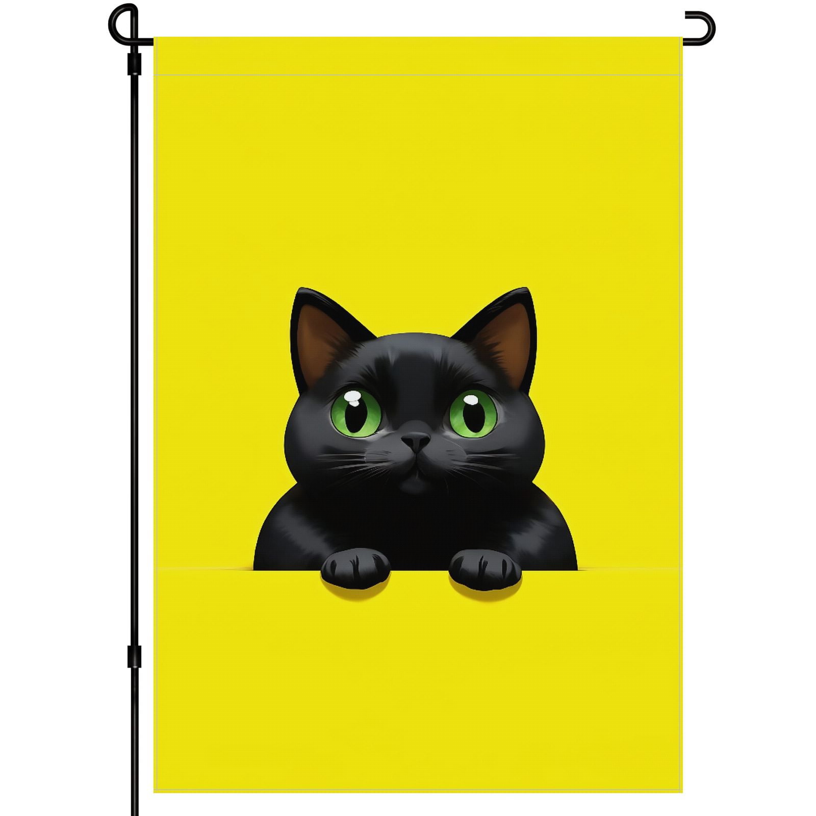 Double-Colored Cat Lover Fluffy Cat Garden Flags Kitten Cute Cat ...