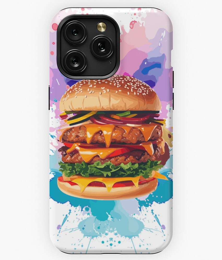 Double Combo Burger Fast Food Favorite Meal A6377 Phone Case for iPhone ...