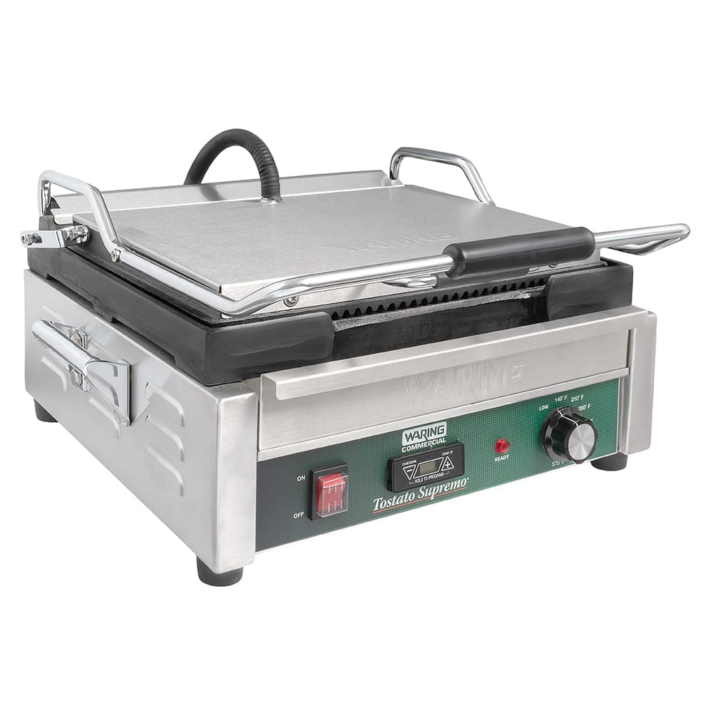 Double+Commercial+Panini+Press+w%2f+Cast+Iron+Grooved+%26+Smooth+Plates ...