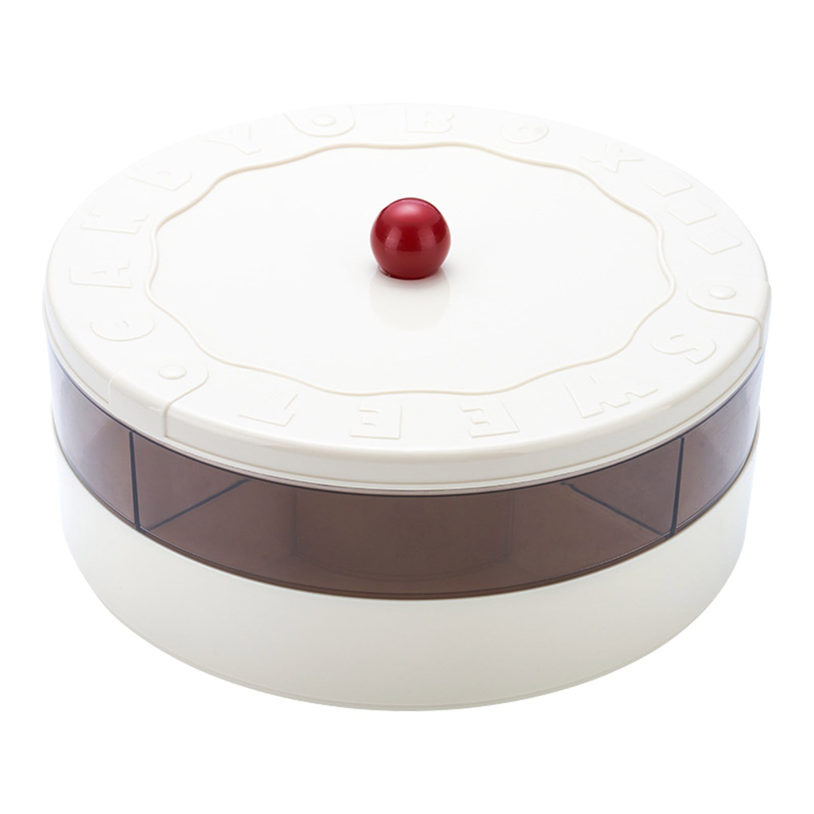 Double Compartment Dried Fruit Storage Container Snack Box for Candy ...