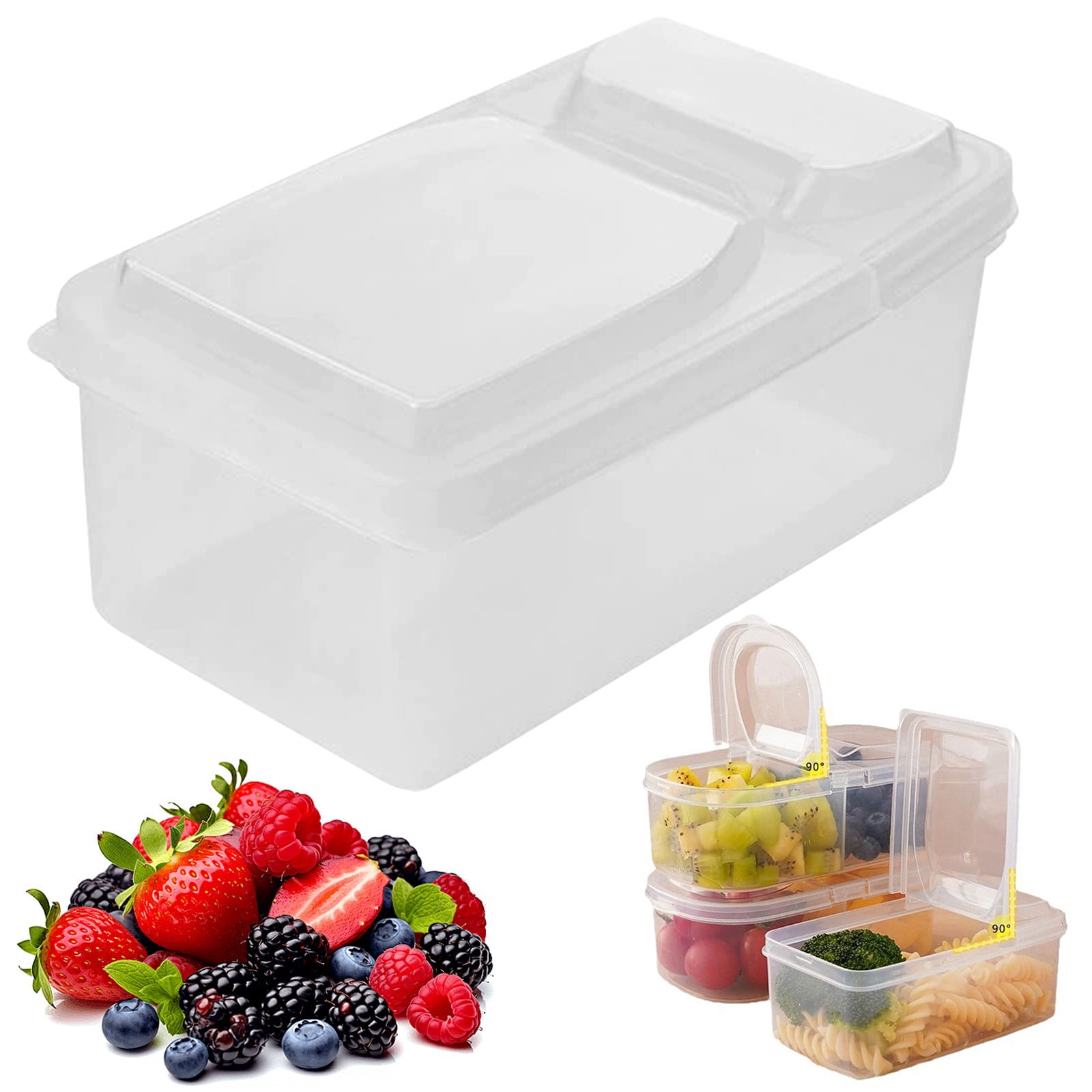 Double Compartment Lunch Box,Leak Proof Food Grade for Outdoor Meal ...