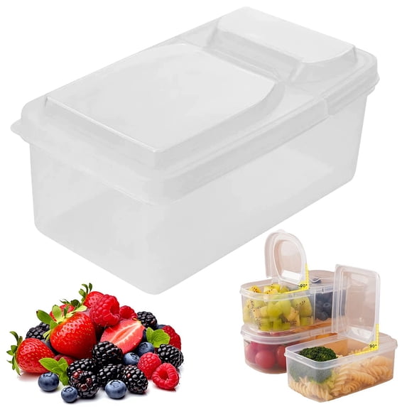 Double Compartment Lunch Box,Leak Proof Food Grade for Outdoor Meal ...