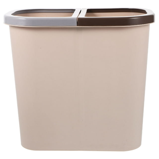 Double Compartment Rubbish Bin Kitchen Trash Can Garbage Bin Garbage ...