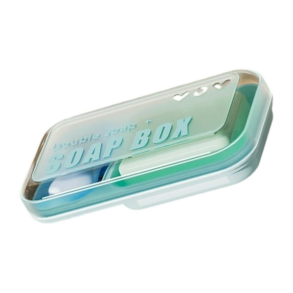 Double Compartment Soap Organizers Tray Box Builts In Drain Holes And ...