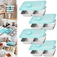 Double Compartment Stainless Steel Snack Containers with Leak-Proof ...