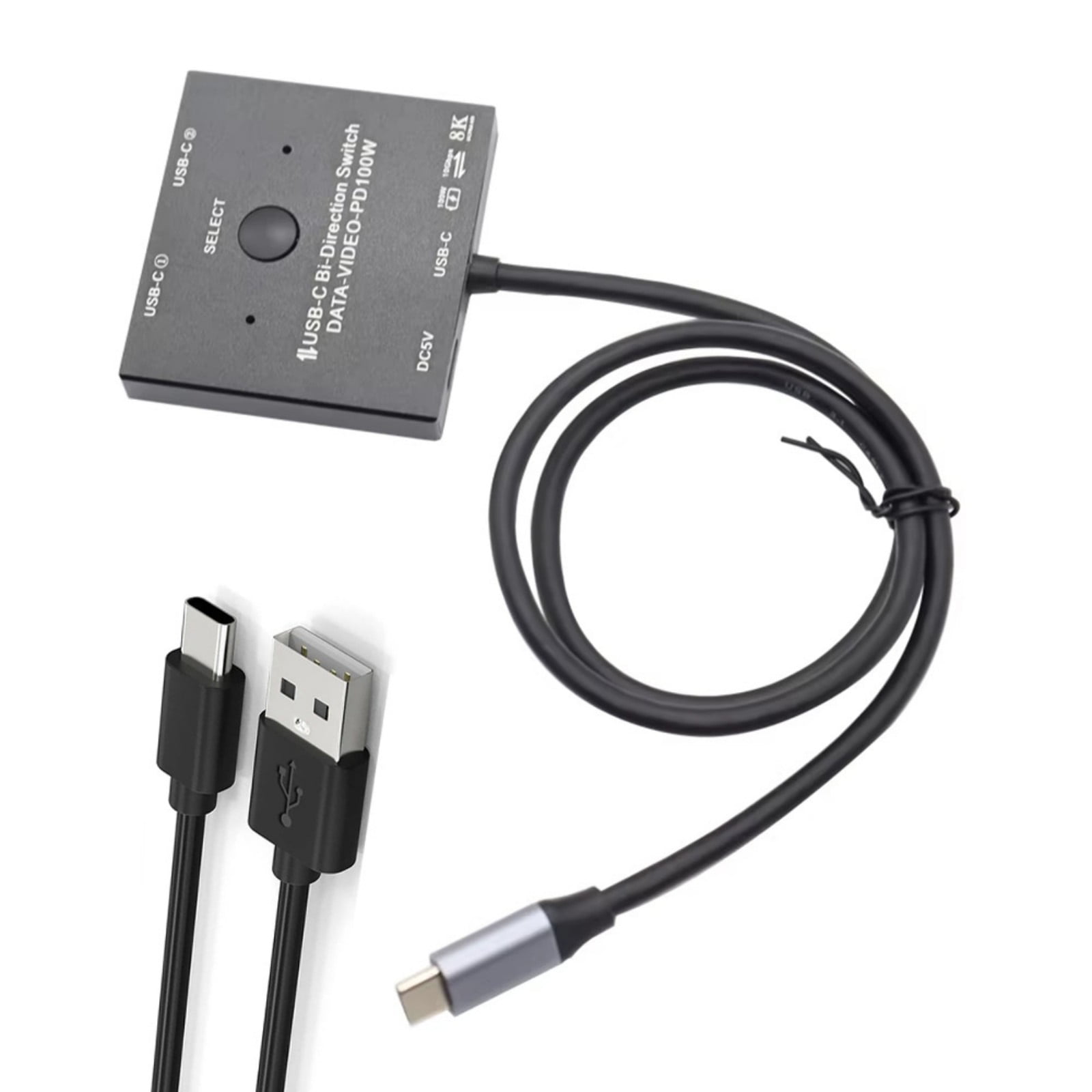 Double Computer USB C Switcher 10Gbps Data Transfer Switcher ...