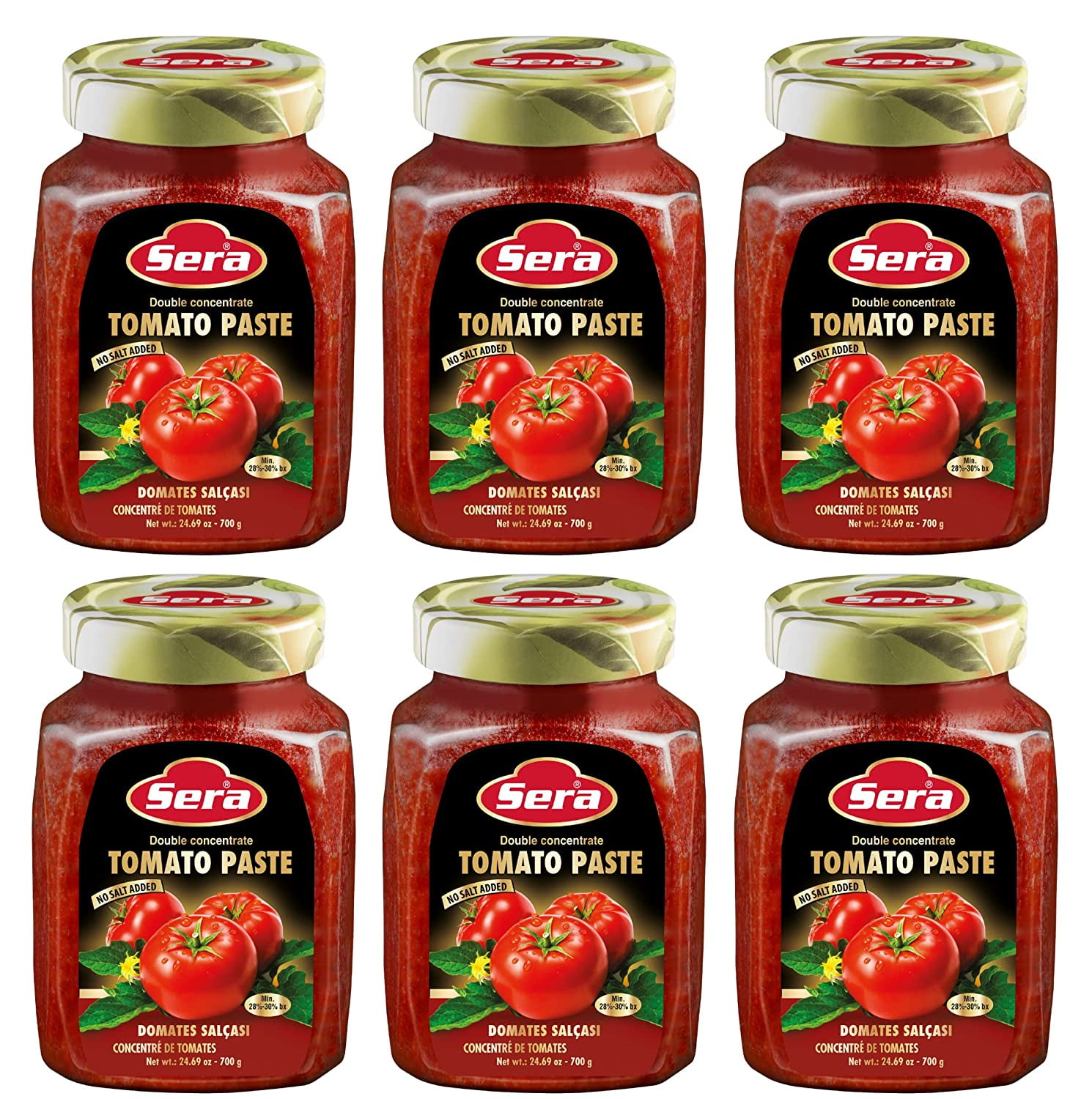 Double Concentrate Tomato Paste 24.7 oz (6 PACK) | 100% All Natural ...