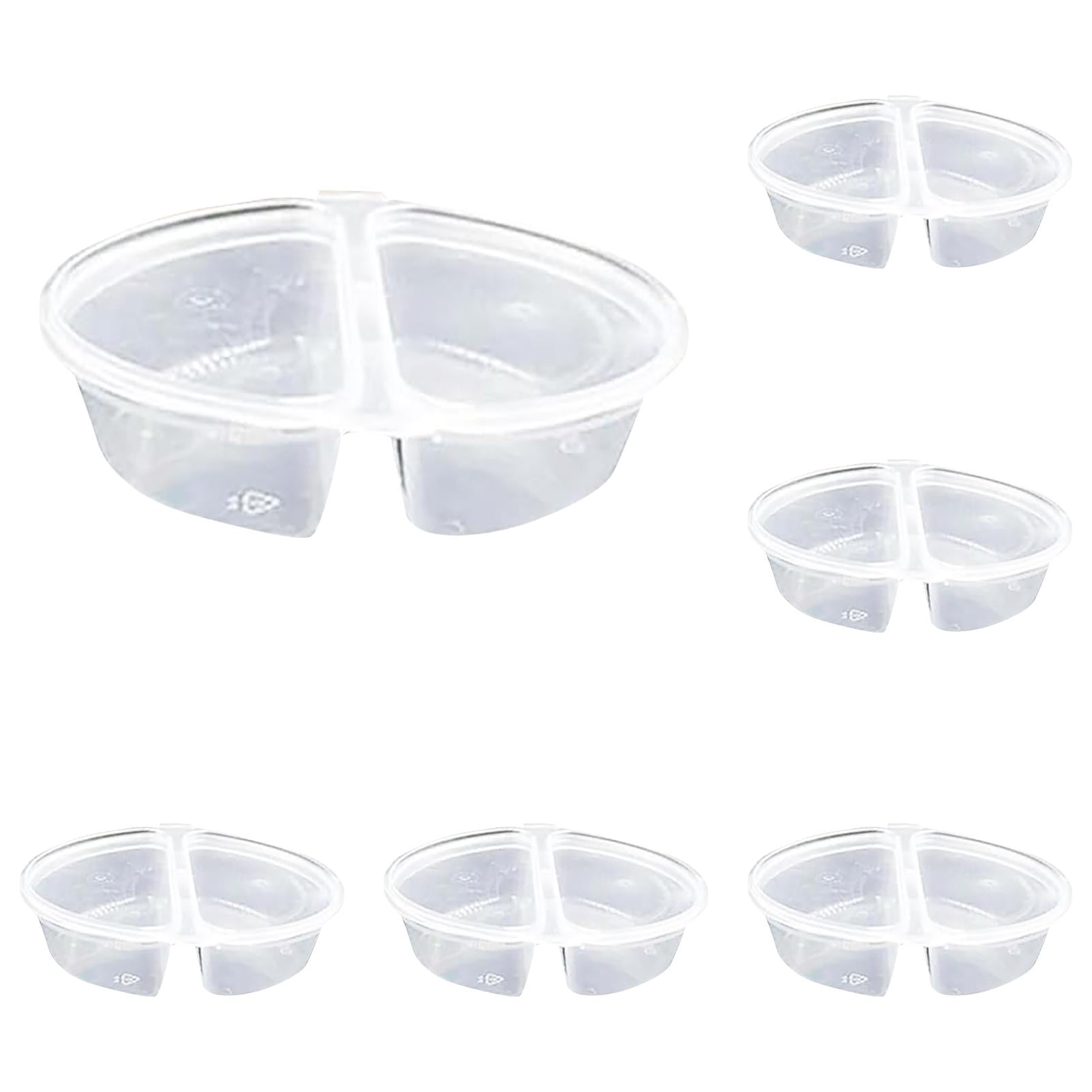 Double Condiment Containers With Lids New Double Compartment Snack ...