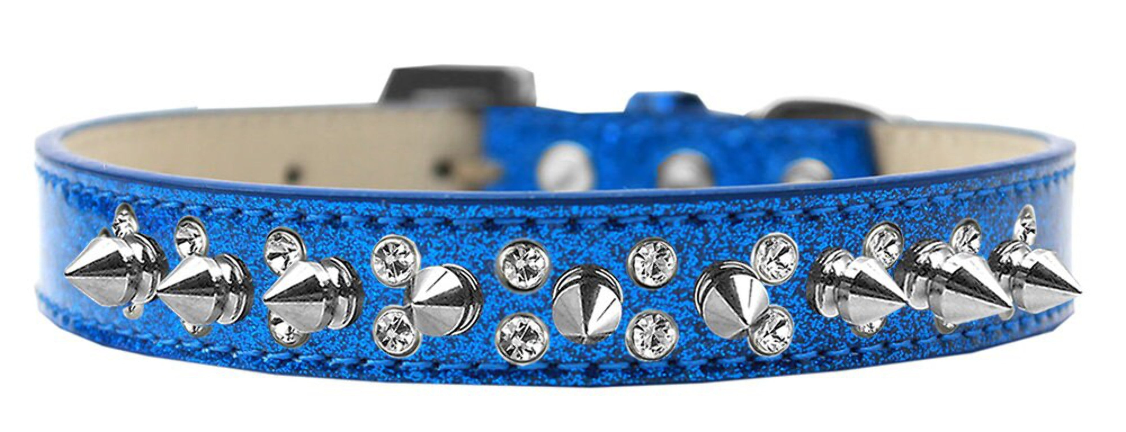Dog, Puppy and Pet Ice Cream Collar, "Double Crystal Clear Spikes ...