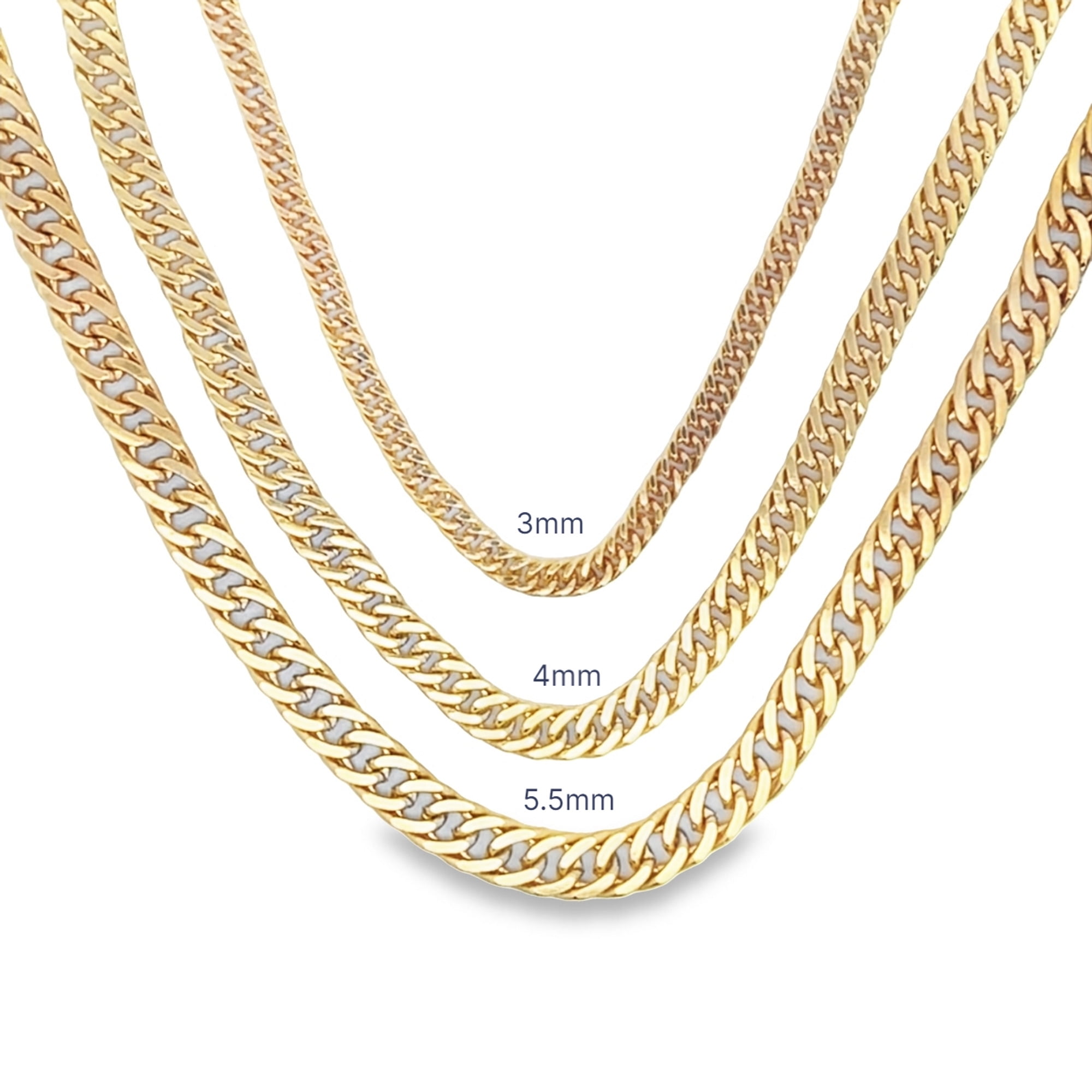 Double Cuban Link Anklet (E66/E67/E68) - Walmart.com