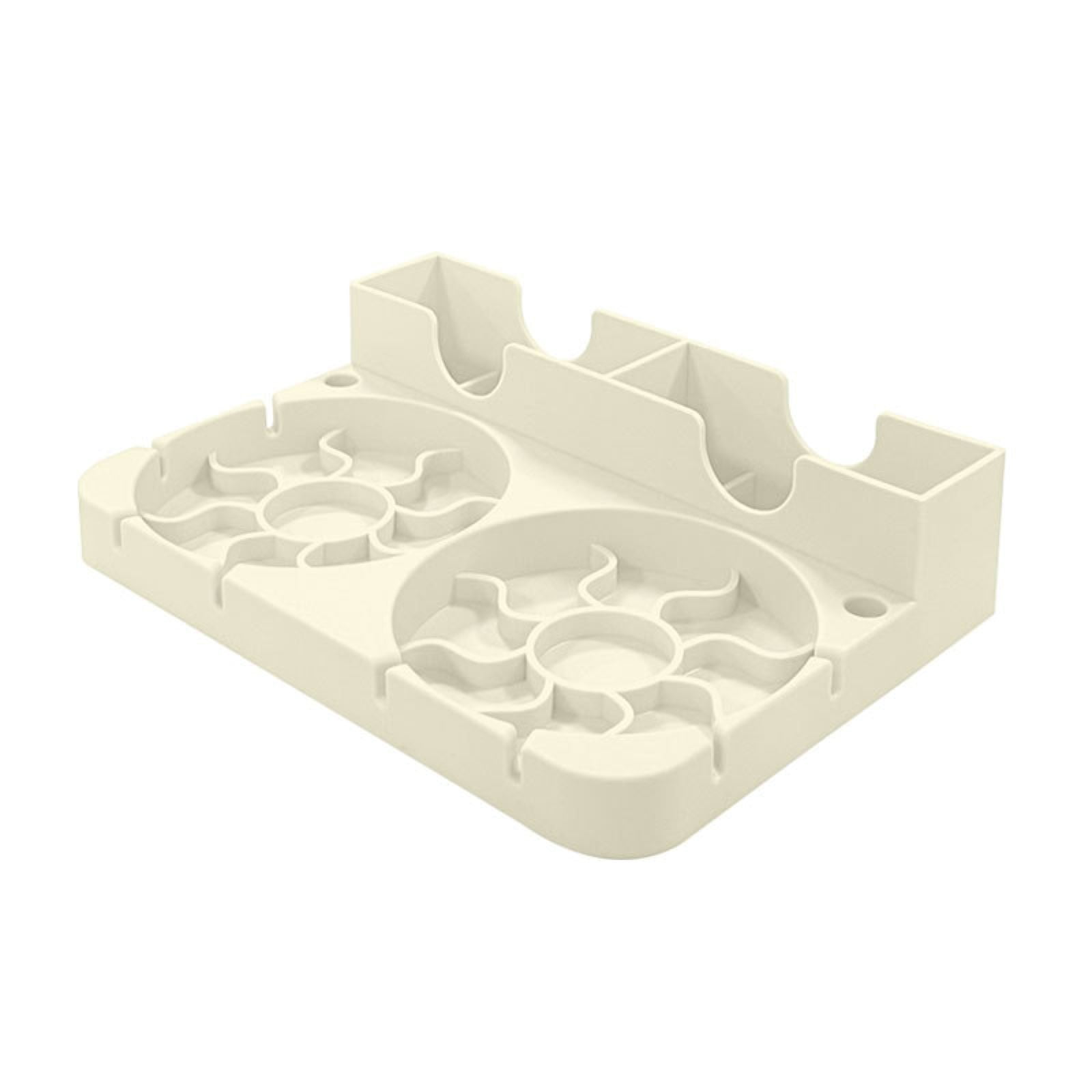 Double Cup Silicone Drain Rack In Cream Color (For Two People),Kitchen ...