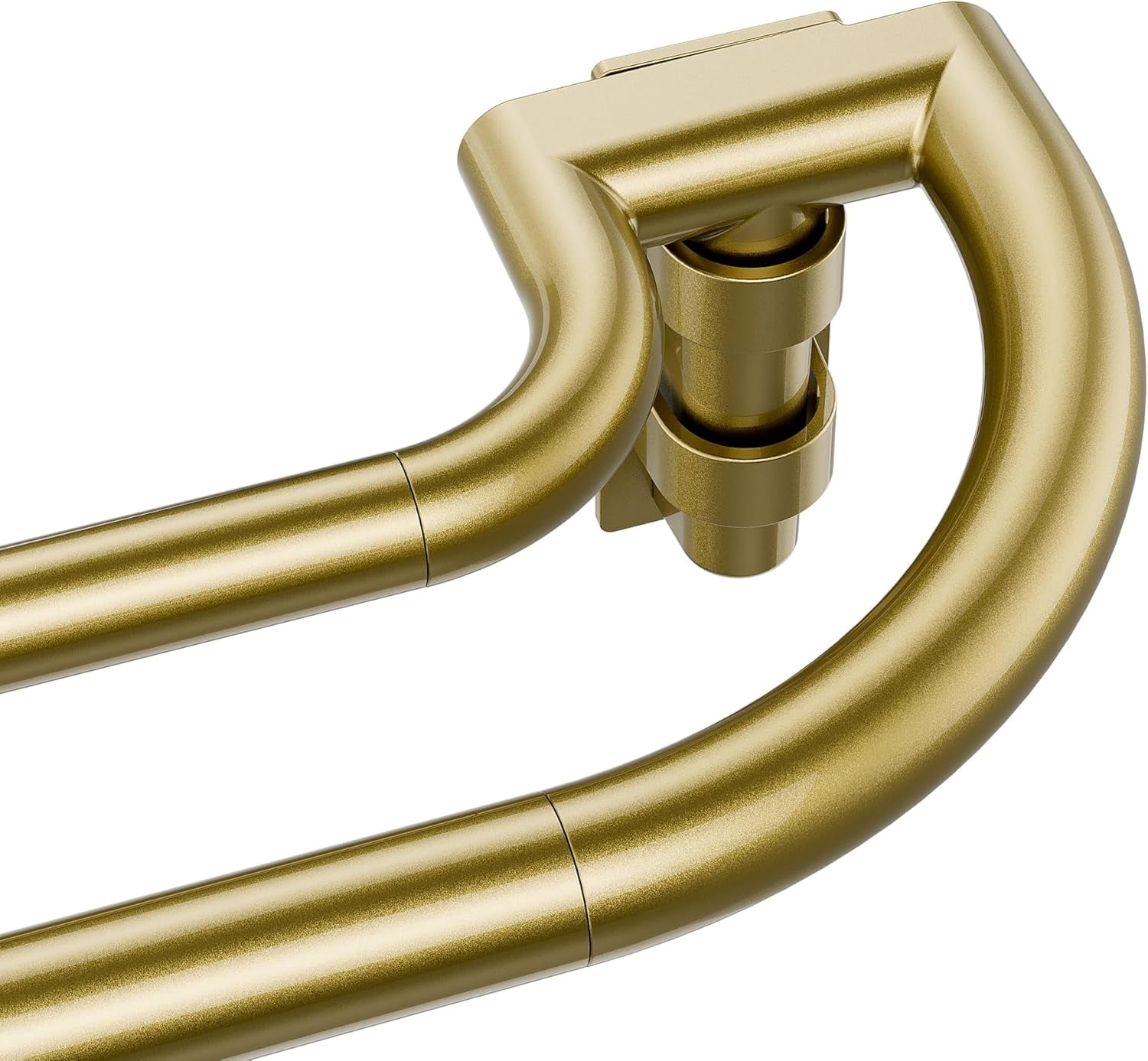 Double Curtain Rod，Blackout Wrap-Around Curtain Rods for Windows 66 to ...