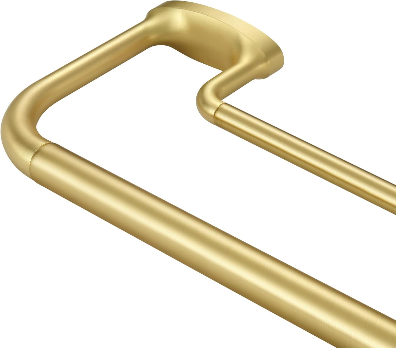 Double Curtain Rods, Wrap Around Curtain Rod for Windows, Internal ...