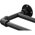 Double Curtain Rods for Windows 48 to 84 inch - Heavy Duty Industrial ...