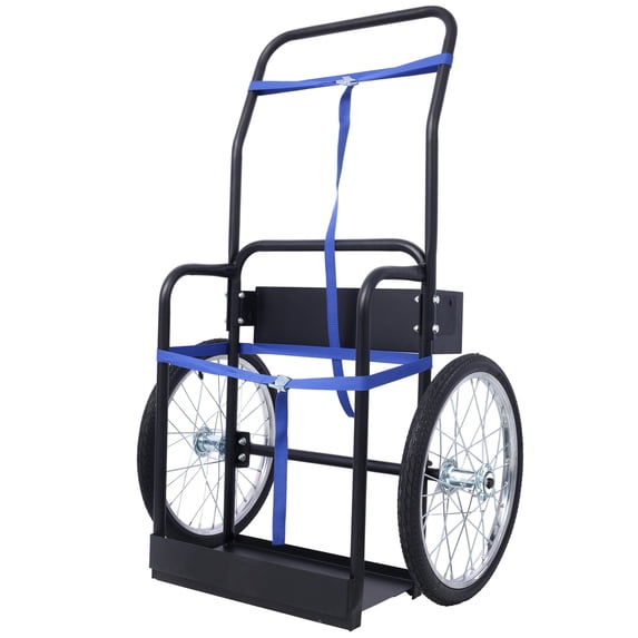 Double Cylinder Cart with 2 Fastening Belts, Large Dual Oxygen Tank ...