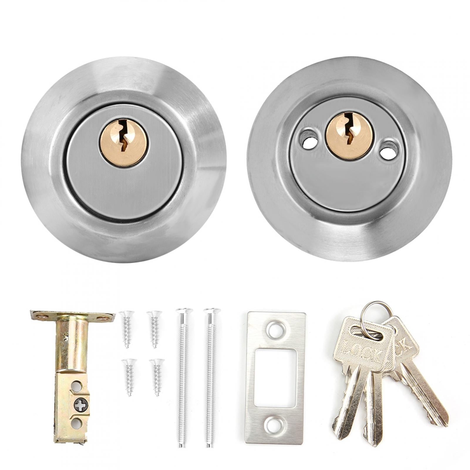 Double Cylinder Steel Security Door Bolt with Lock on Both Side for ...
