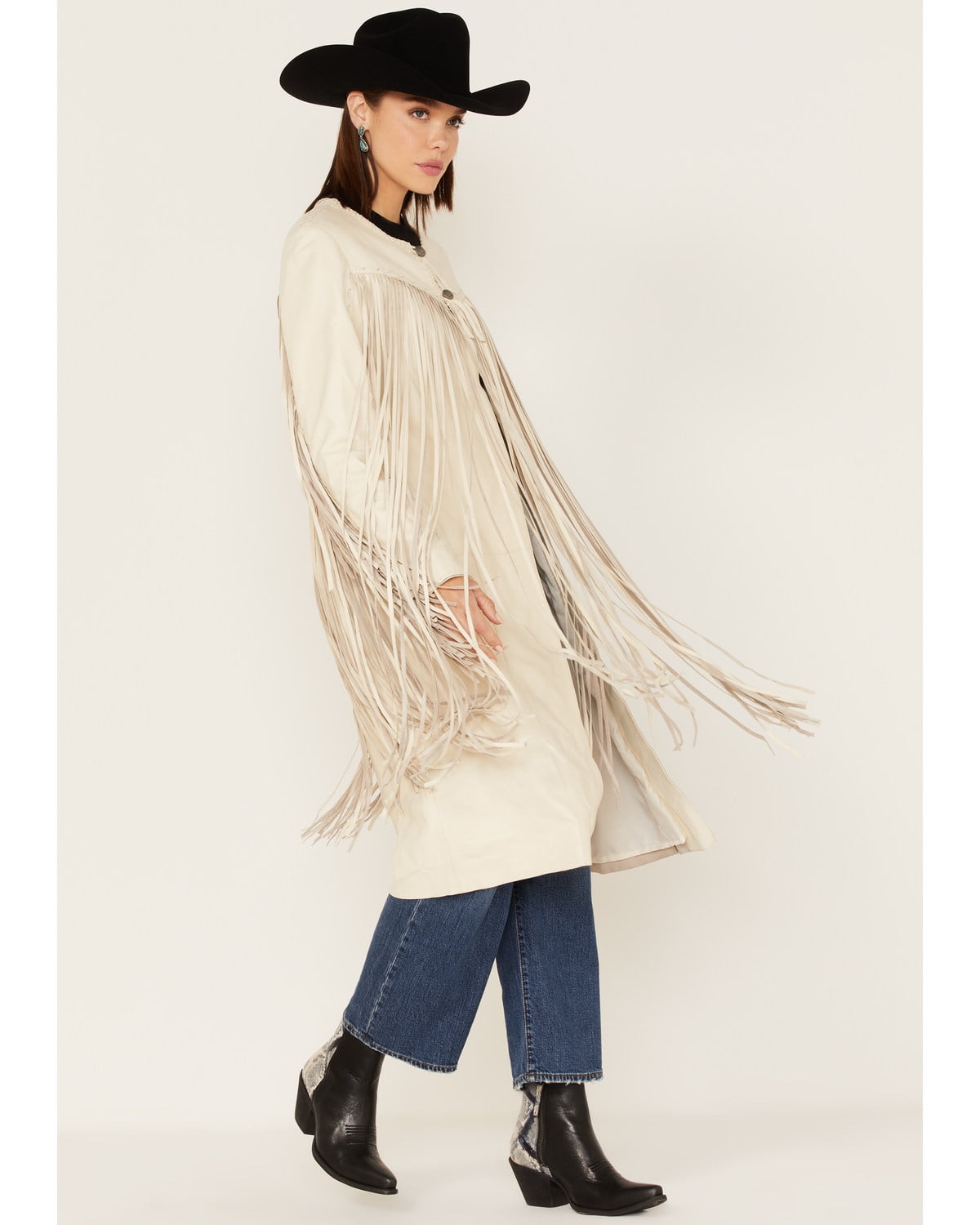 Double D Ranch Women's Pettycoat Fringe Duster - C3088-WHT US - Walmart.com