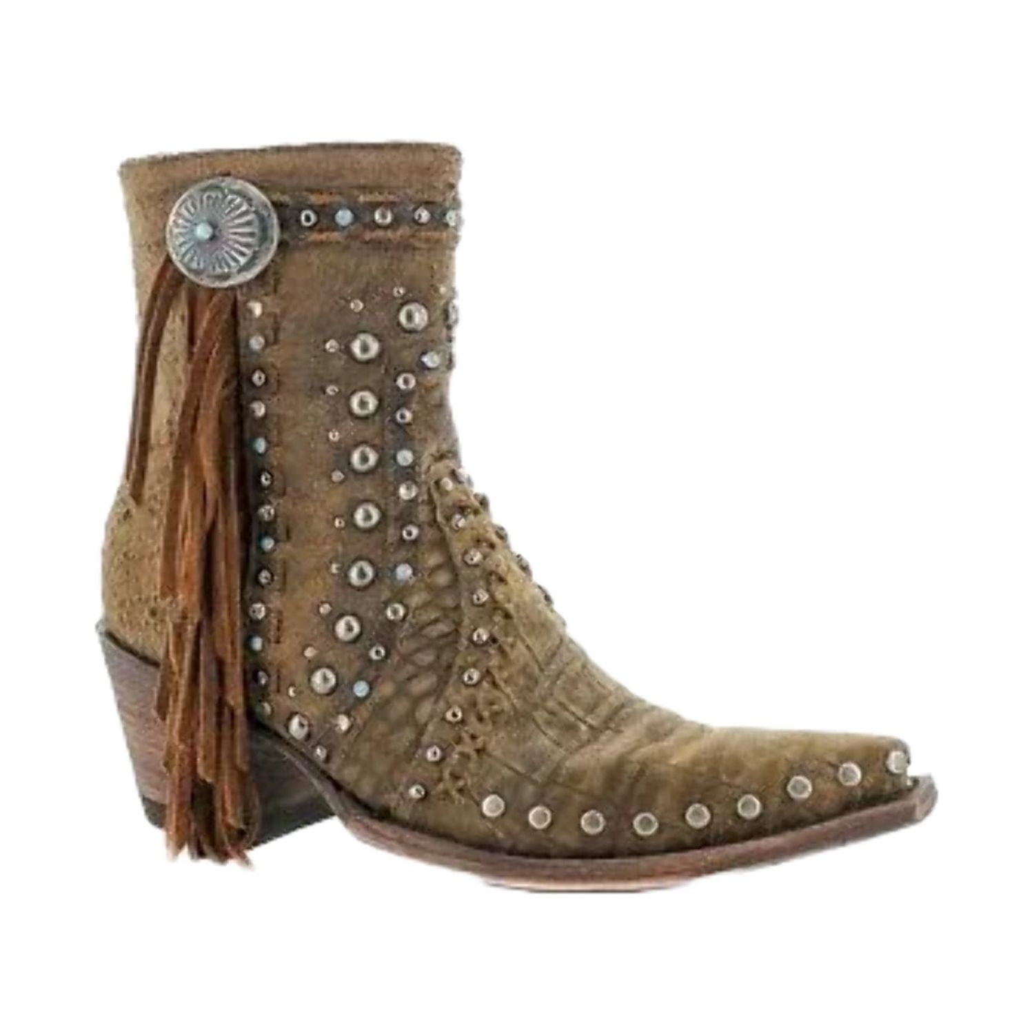 Double D Ranch by Old Gringo Boogie Brown Studs Fringe Boots DDBL022-1 - Walmart.com