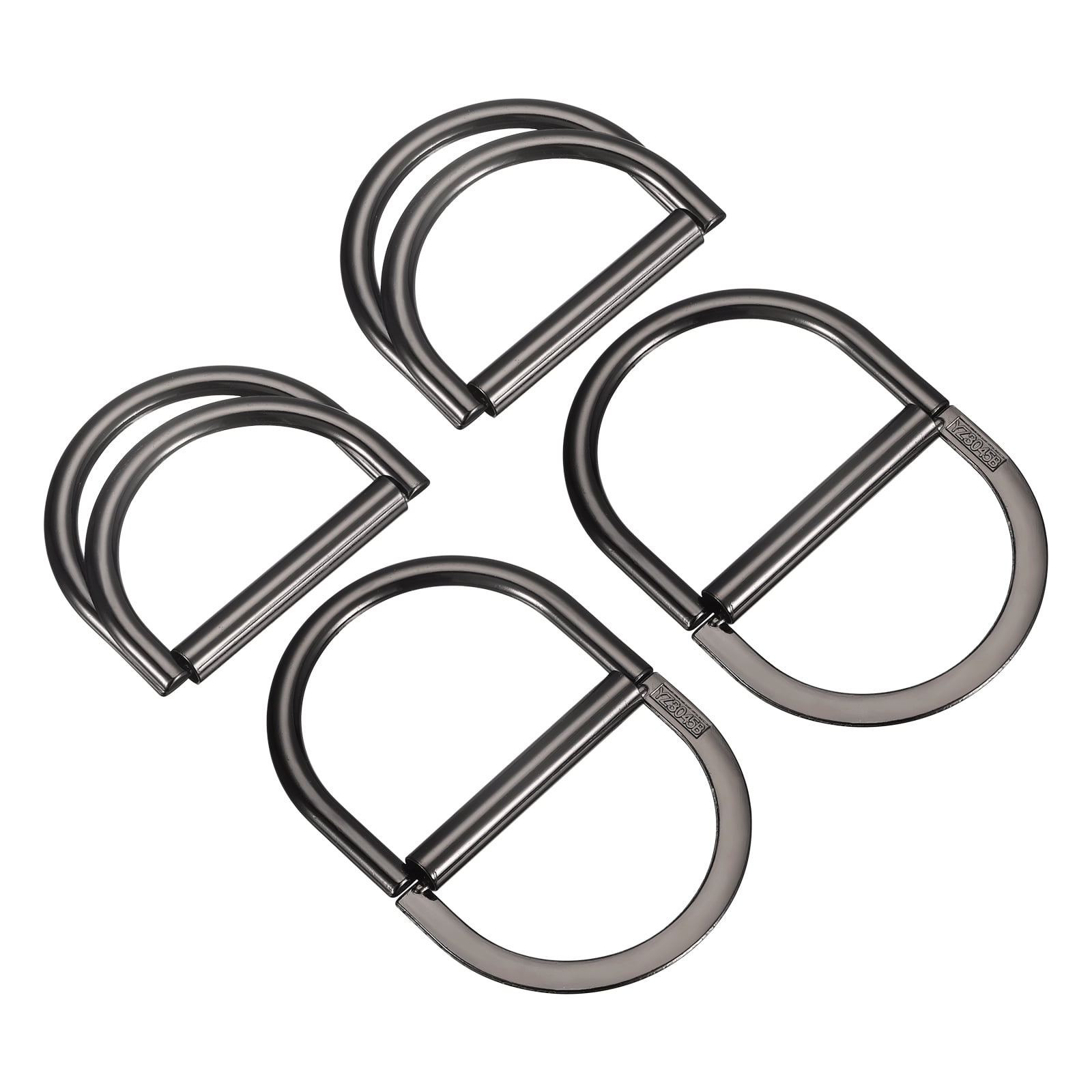 Double D Ring Buckles, 4pcs 40mm(1.57") Metal Adjustable D Rings, Dark ...
