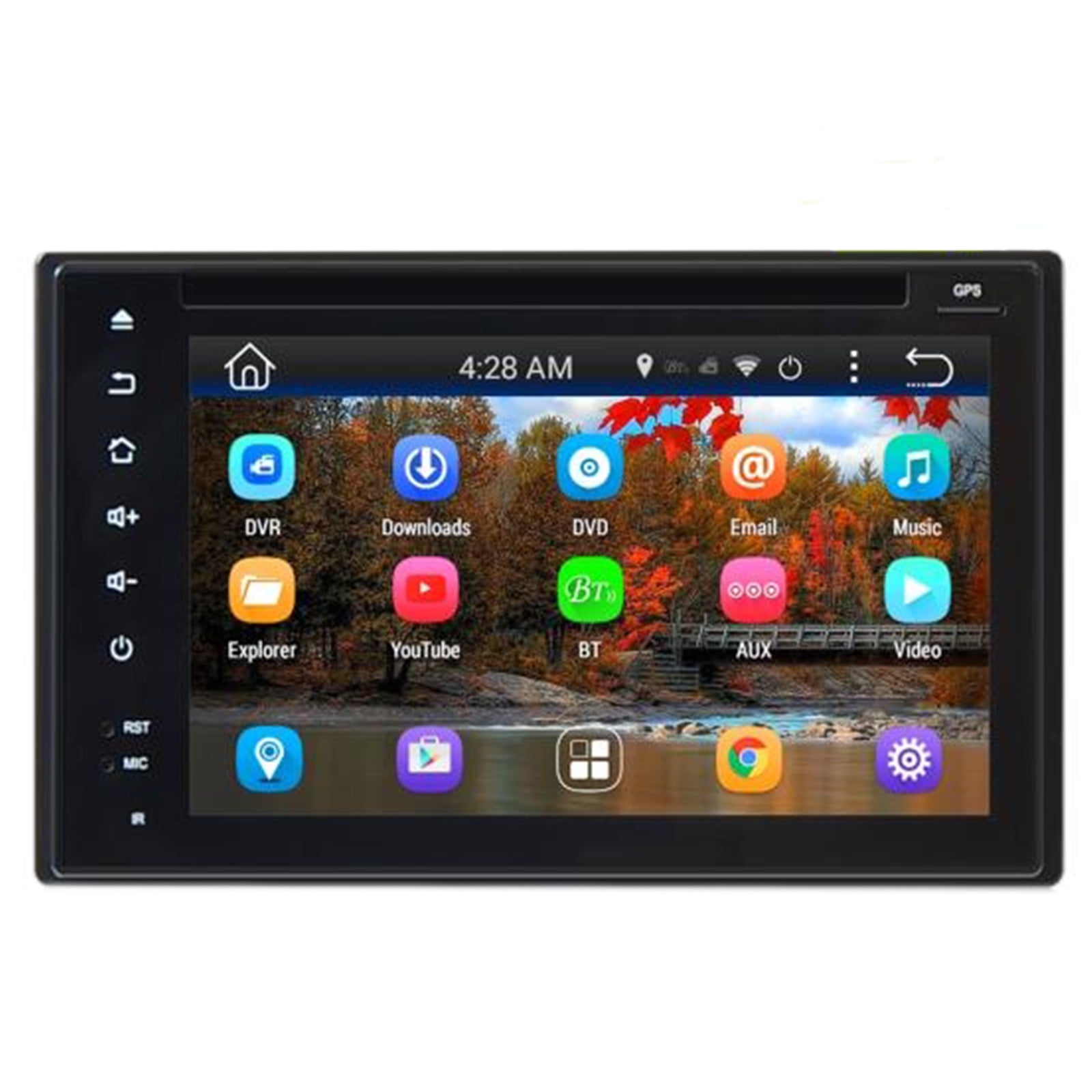 Double DIN Android Headunit Stereo Receiver, Tablet-Style Functionality ...