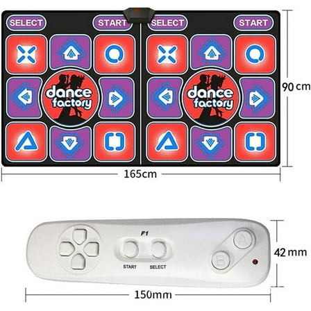 Kids Dance Mat Toys, Double Dance Pad with Light-up, Electronic Dacing ...