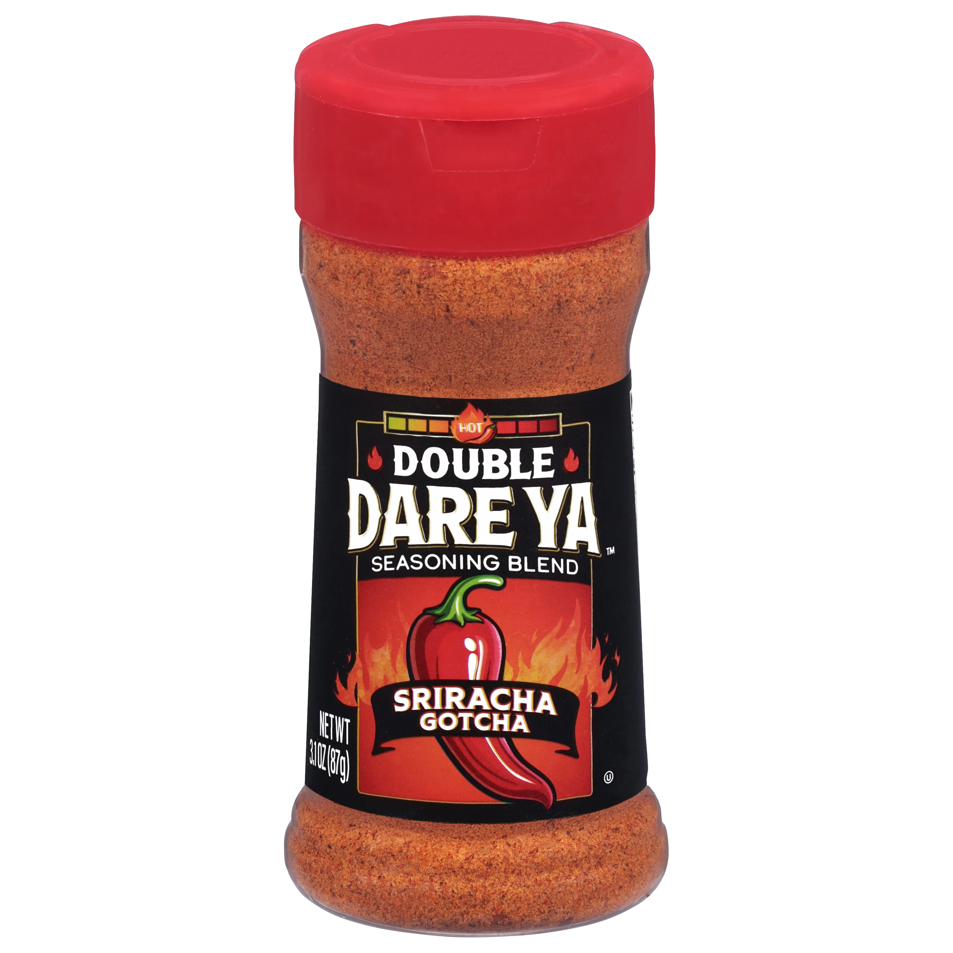 Double Dare Ya Sriracha Gotcha Hot Seasoning, 3.1 oz, Garlic and Chili ...