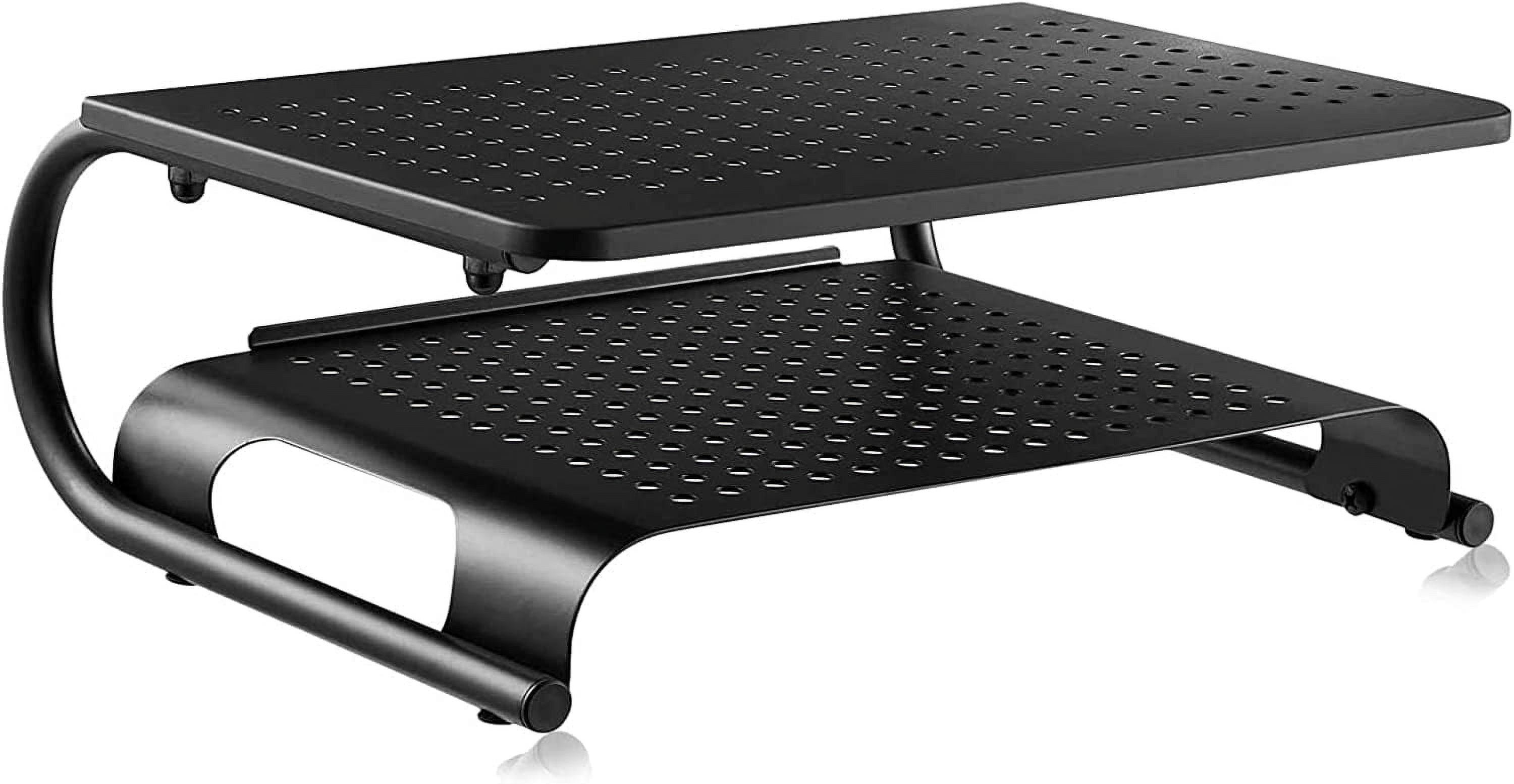 Double-Deck Desk Monitor Stand Riser for Computer,Laptop,Printer ...