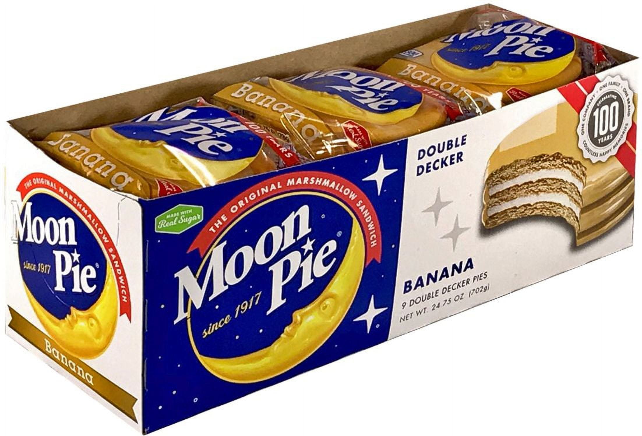 Double Decker Banana MoonPie - 9 count per pack -- 9 packs per case ...