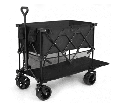 Double Decker Folding Truck Cart with Brakes – Heavy-Duty 440 lb ...