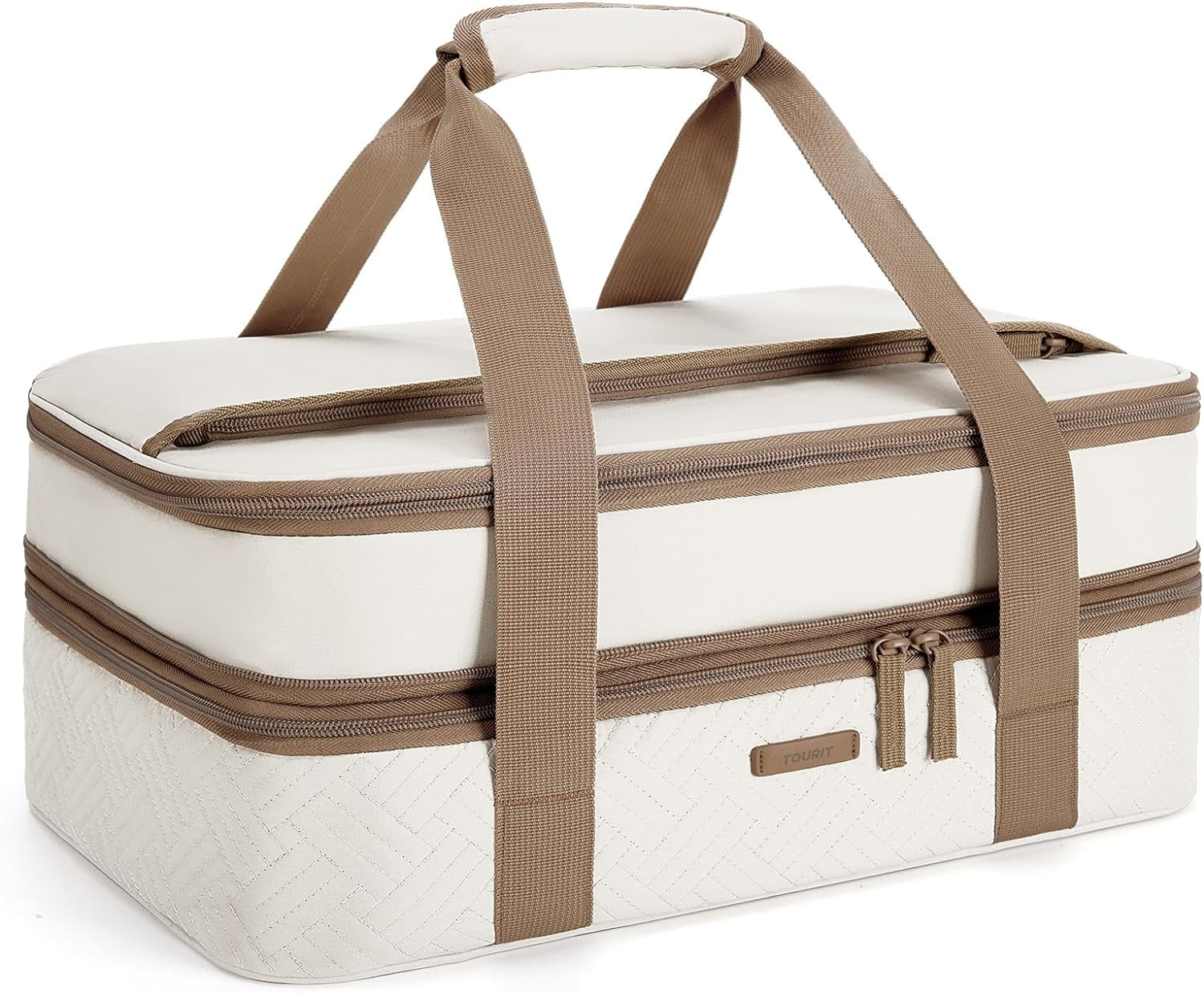 Double Decker Insulated Casserole Carrier for Hot or Cold Food ...