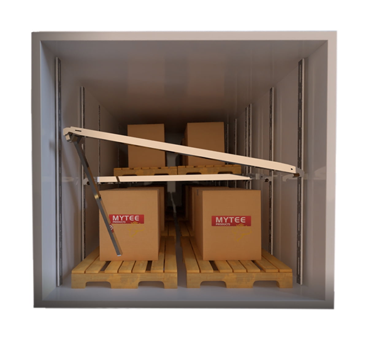 Double Decking Beam System - 53' Full Trailer Single Track Package ...