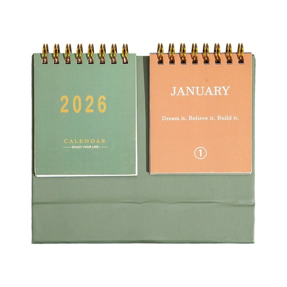 Double Desk Calendar 2026 With Motivational Quotes Monthly Calendar ...