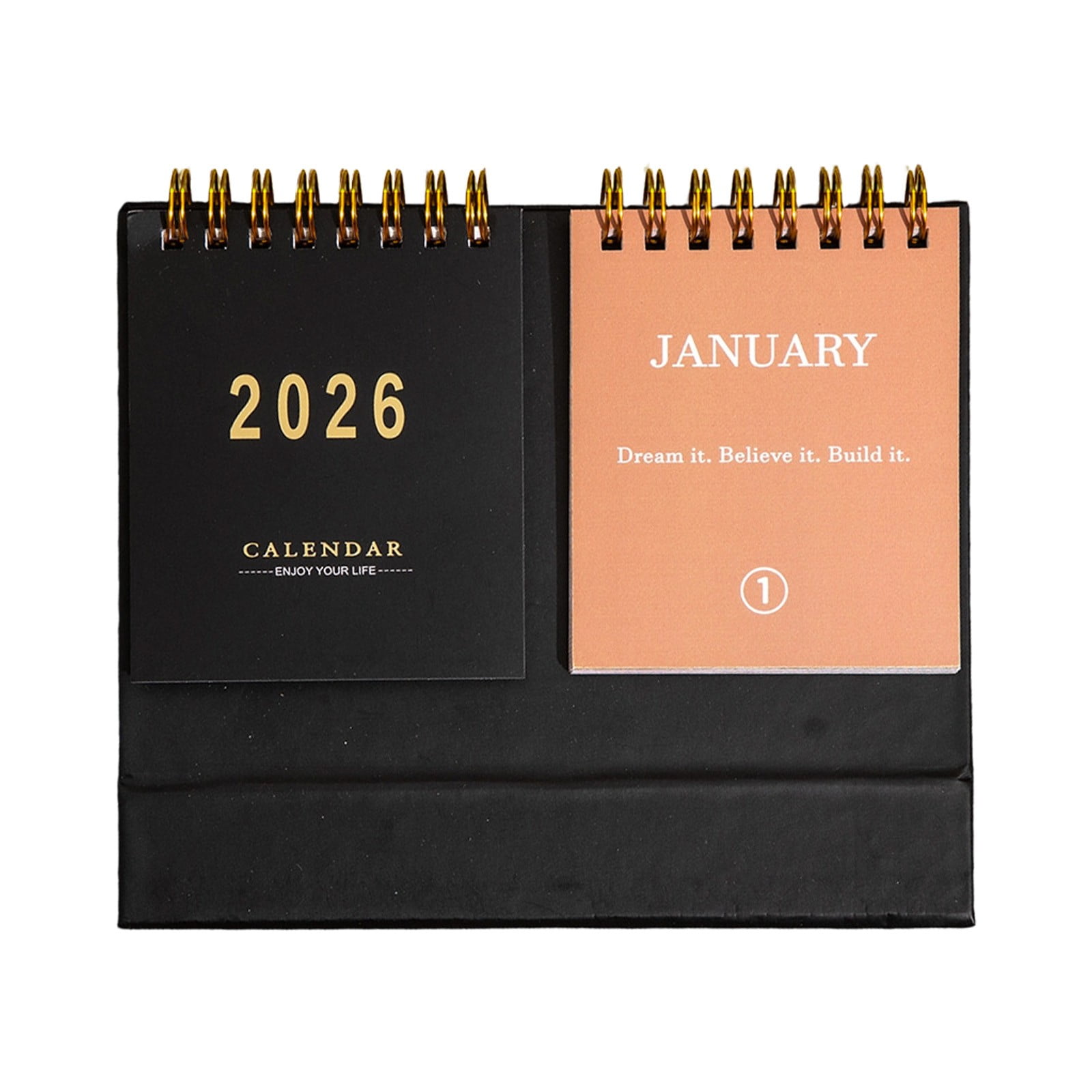 Double Desk Calendar 2026 With Motivational Quotes Monthly Calendar ...