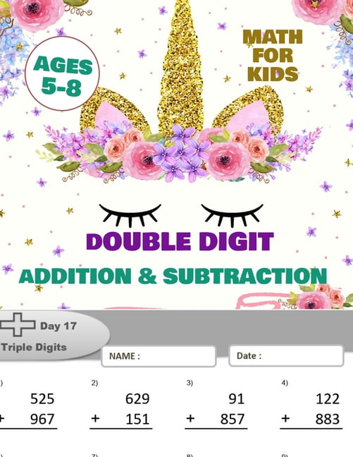 Double Digit Addition and Subtraction: Math for Kids.: 100 Days of ...