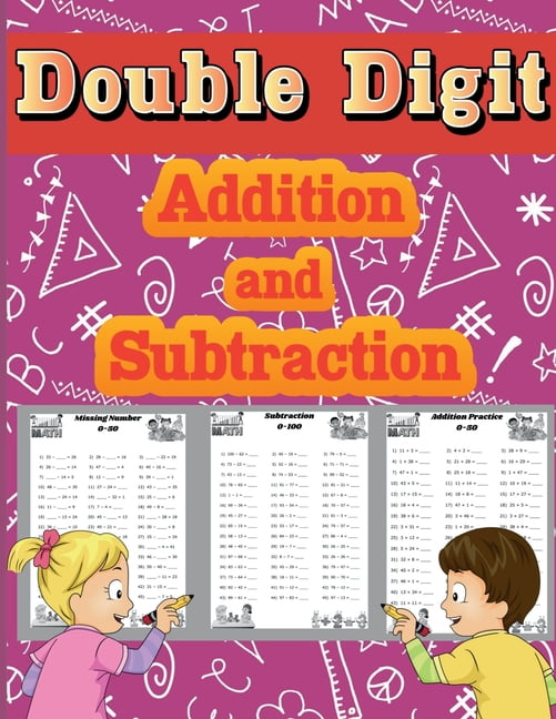 Double Digit Addition and Subtraction: Math Basic Workbook 1st, 2nd ...