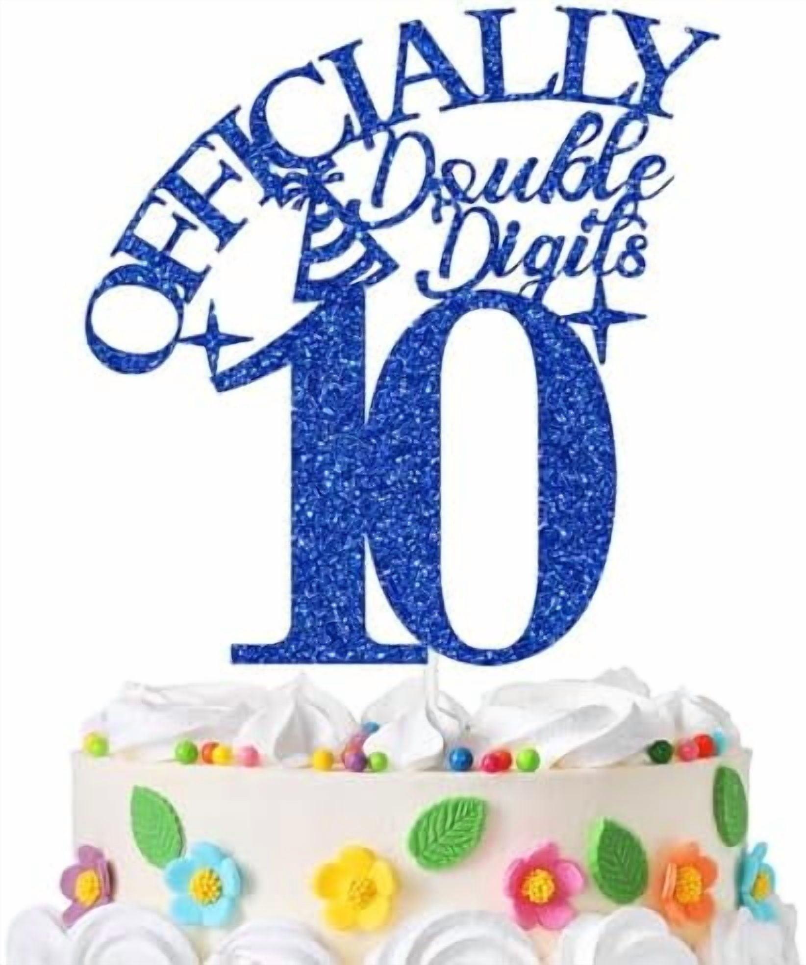 Double Digits 10 Cake Topper, Out Single Digits I'm Ten, Boys Girls ...